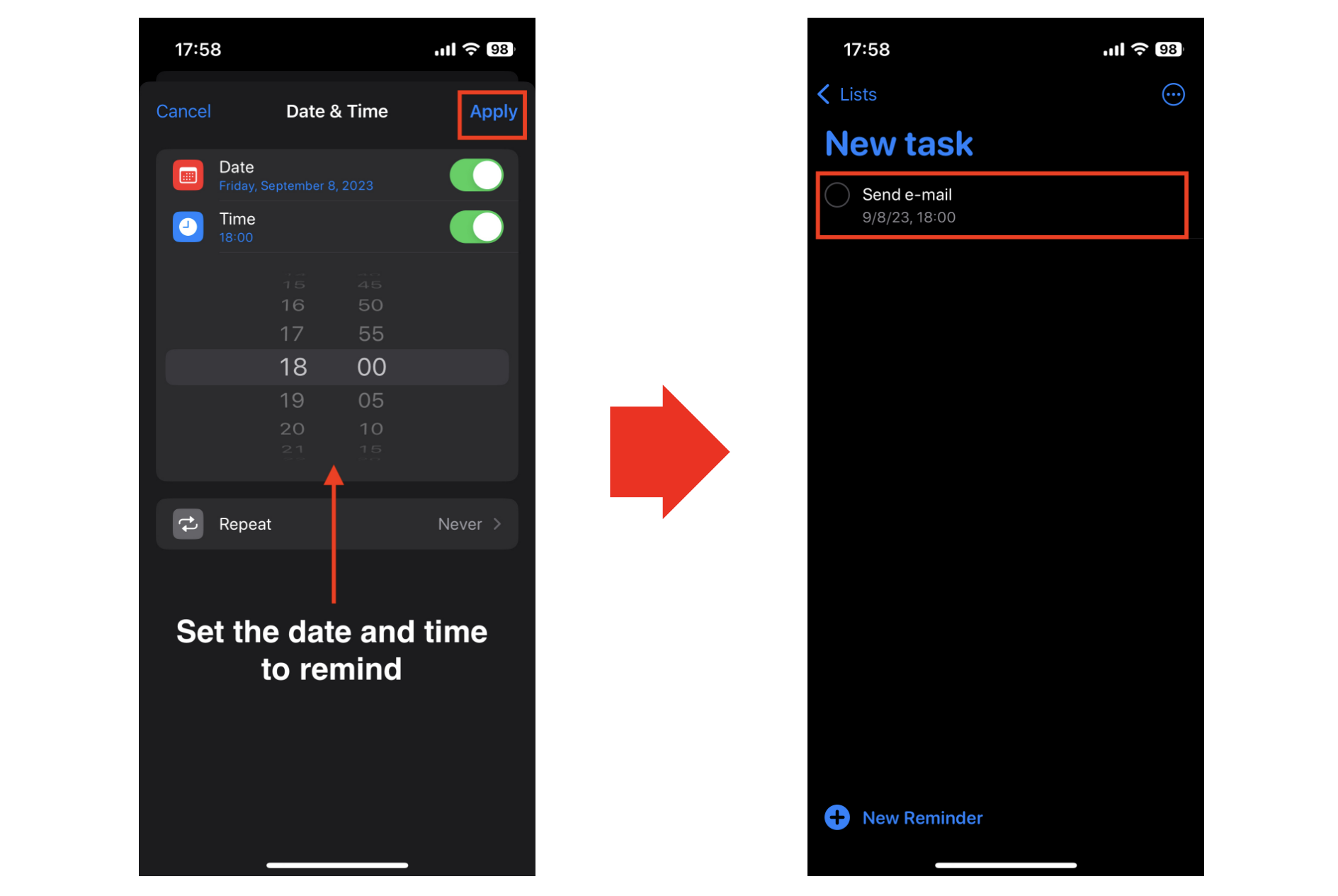 Complete guide of how to set reminder on iPhone/Android – Business ...
