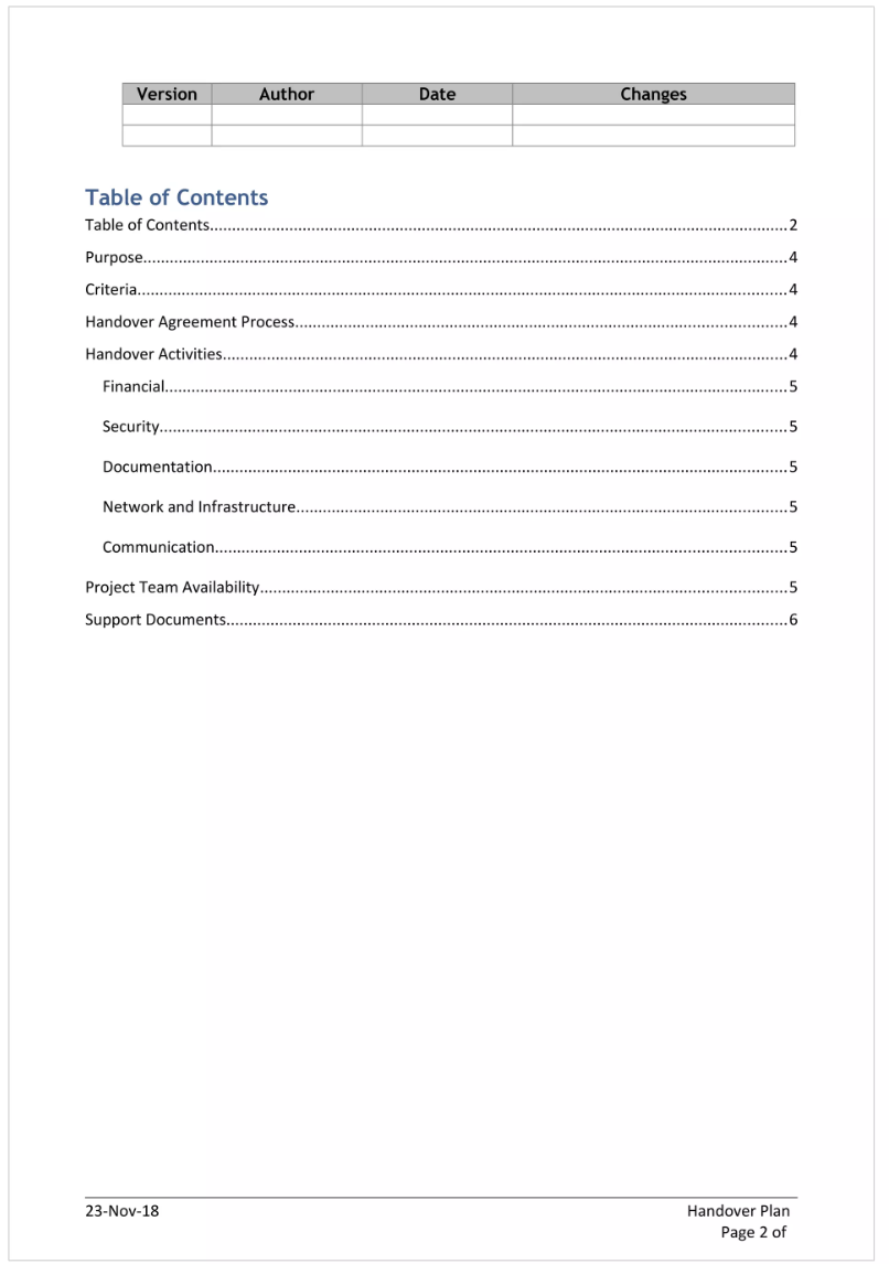 [5 templates] What are the 3 key points to prepare in the handover ...